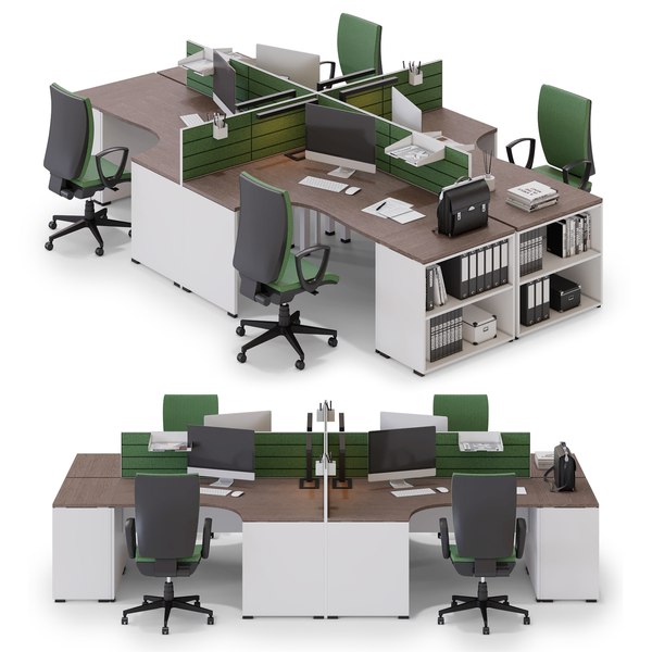 Office workspace las 3D model - TurboSquid 1444570