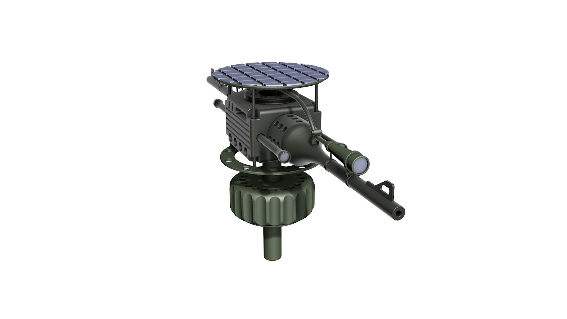 Free 3D Automatic Turret Model - TurboSquid 2417970