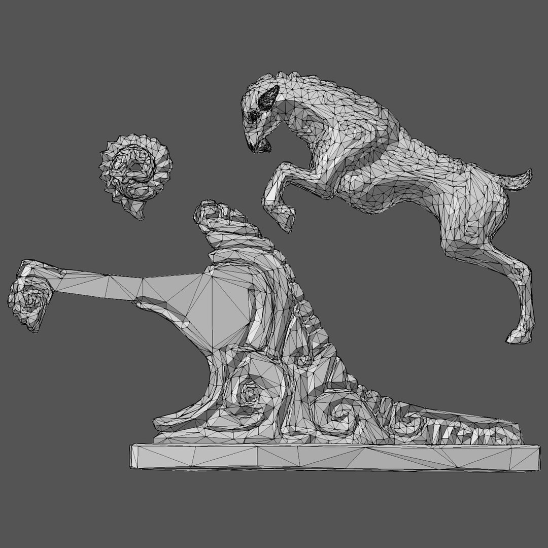 3D Nordic Statue Ram Entrance - TurboSquid 1343335