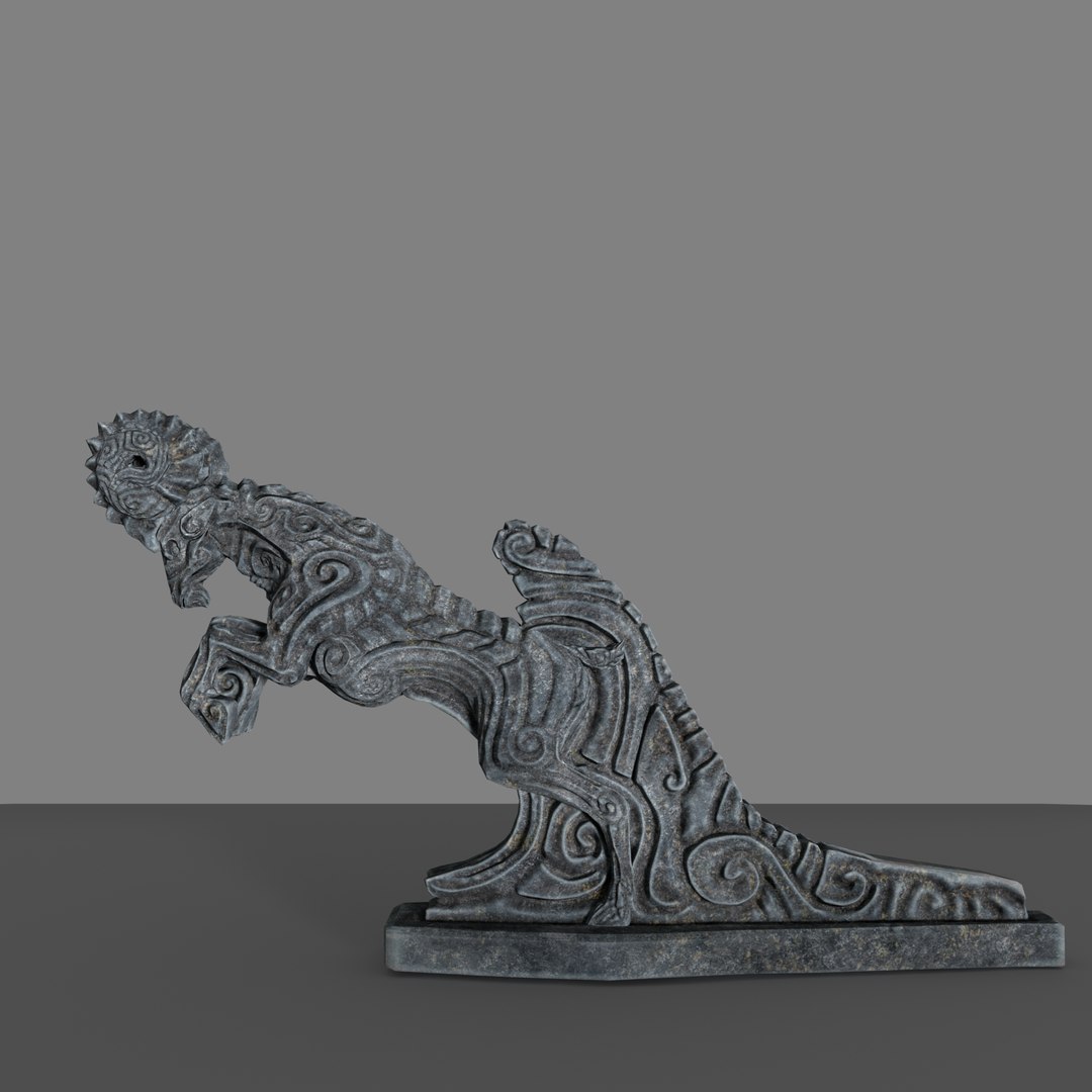 3D Nordic Statue Ram Entrance - TurboSquid 1343335