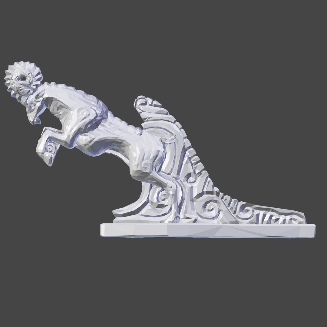 3D Nordic Statue Ram Entrance - TurboSquid 1343335