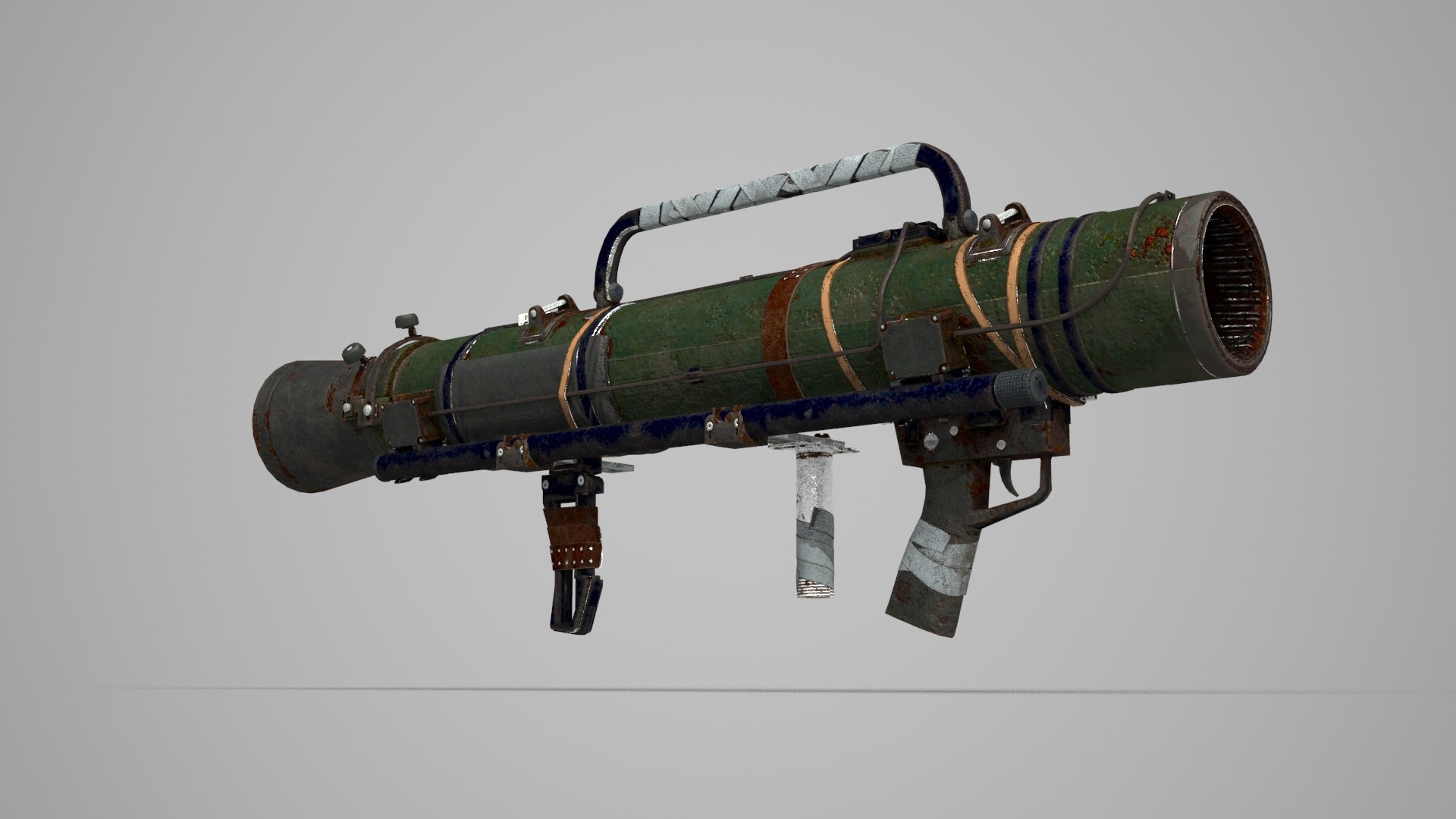 3D модель Современное вооружение, индивидуальная ракетная установка ...