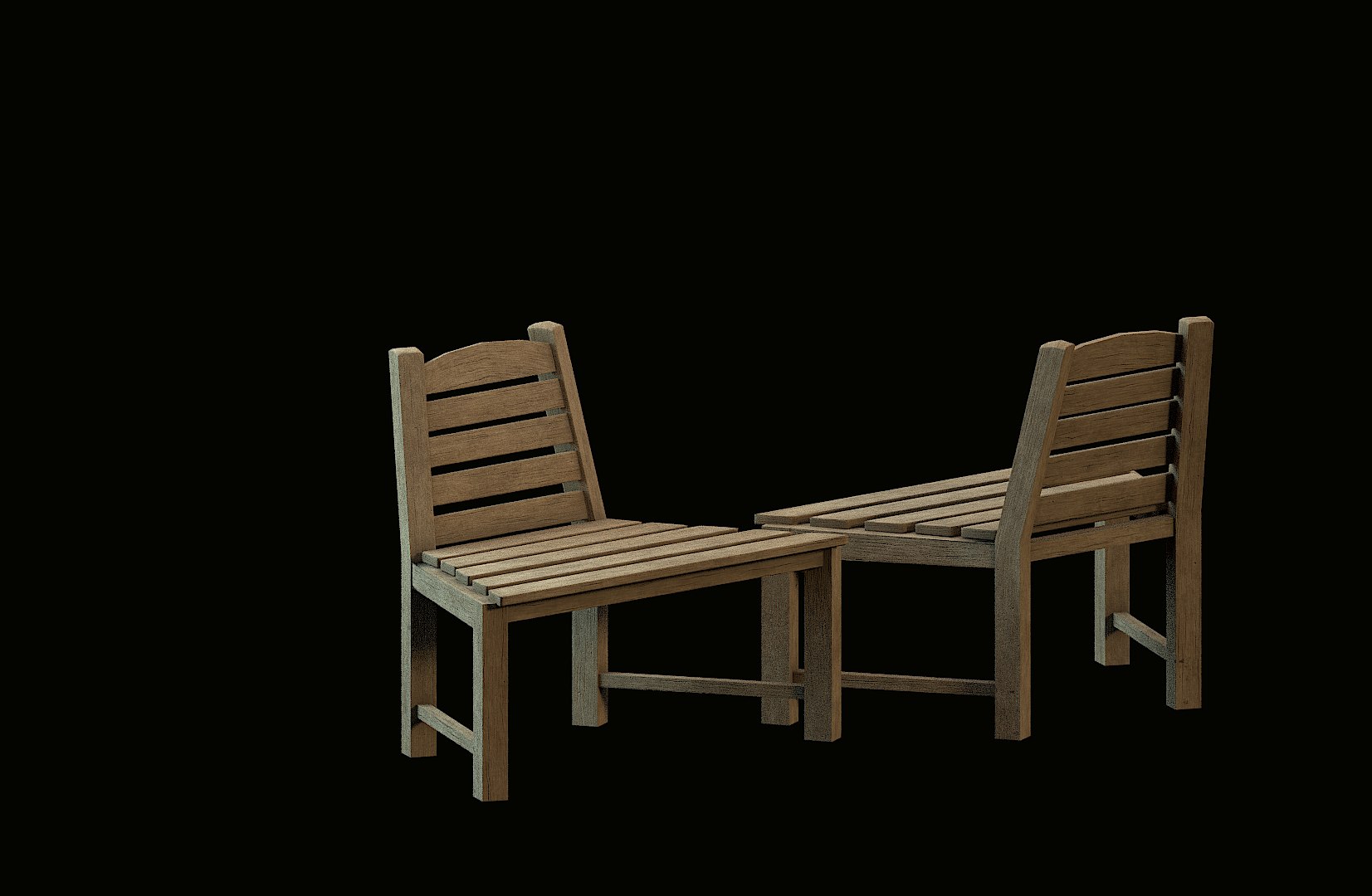3D model wooden seat - TurboSquid 1468837