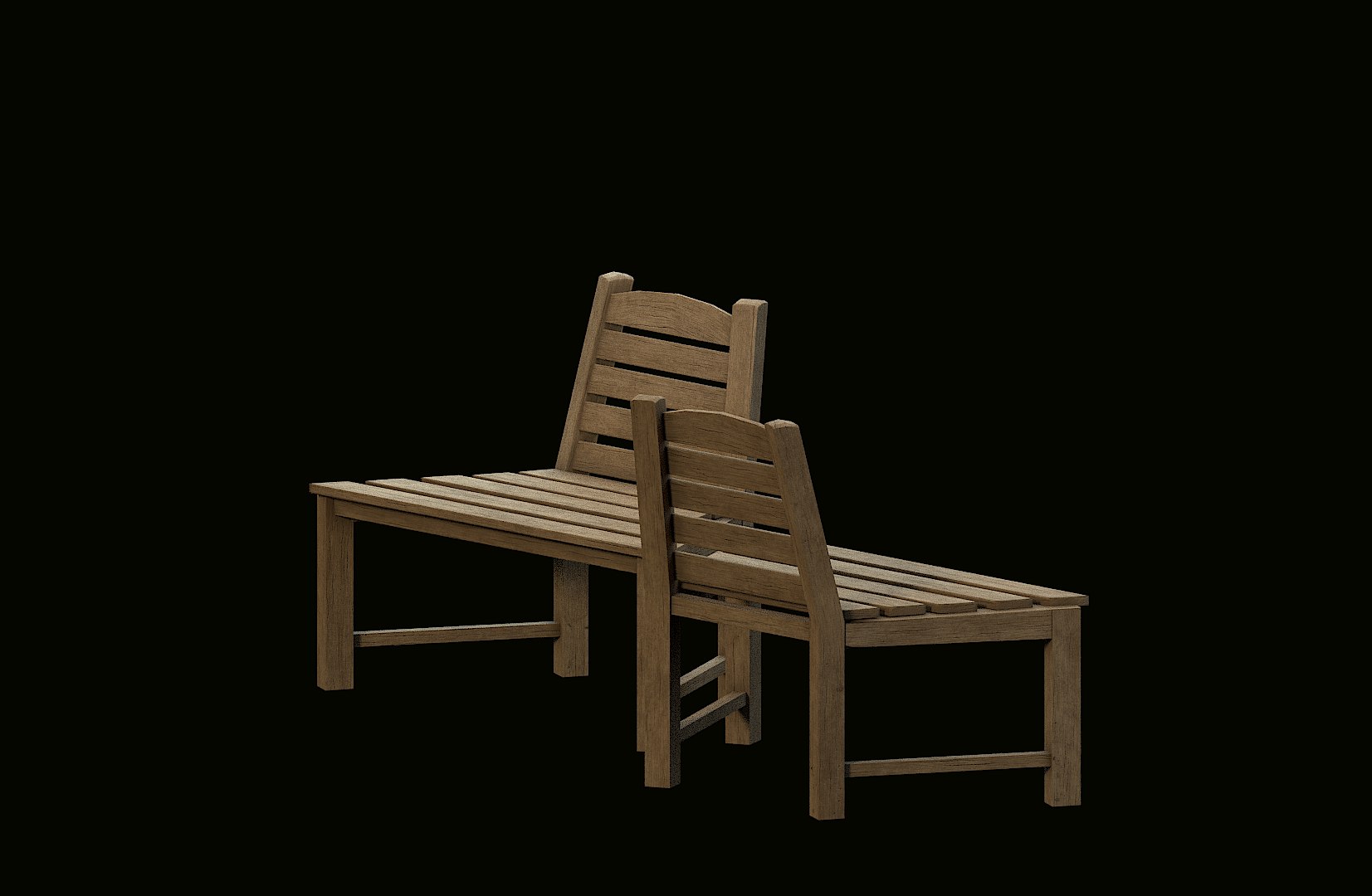 3D model wooden seat - TurboSquid 1468837