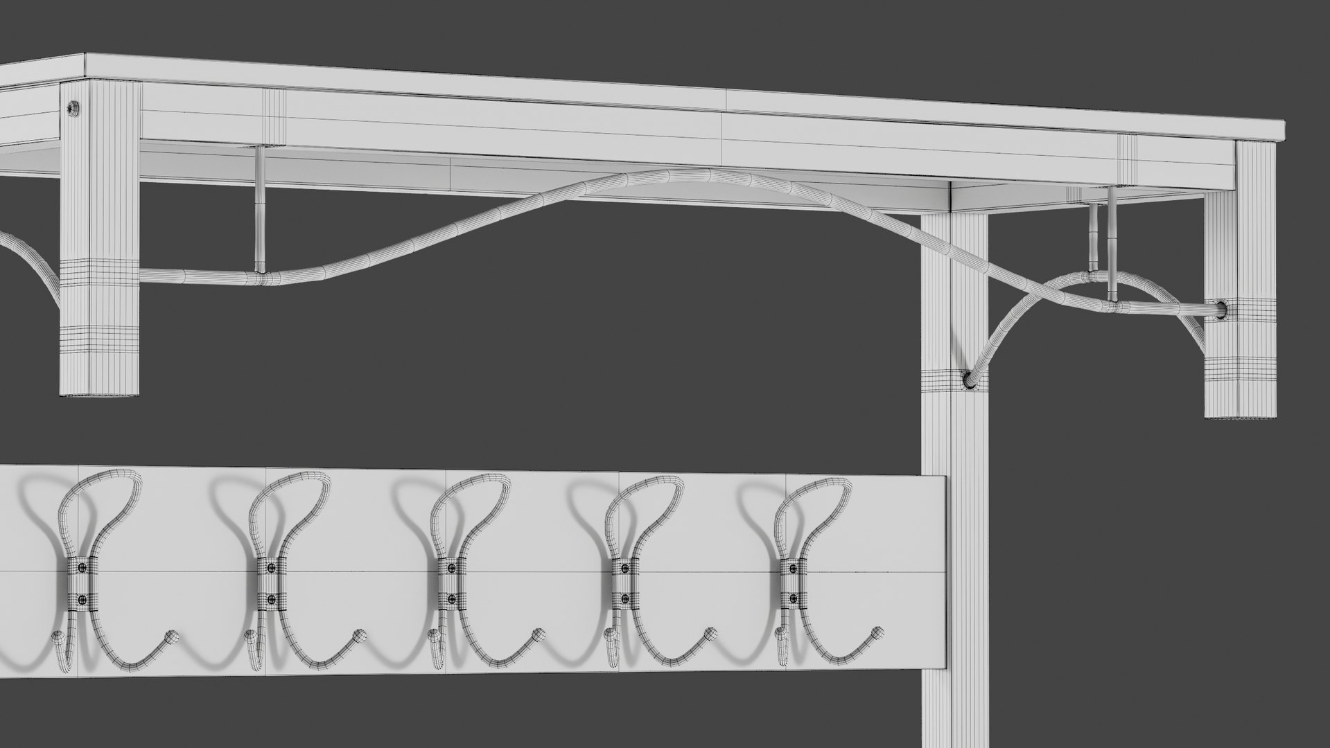 3D model base mesh hall tree - TurboSquid 1575124