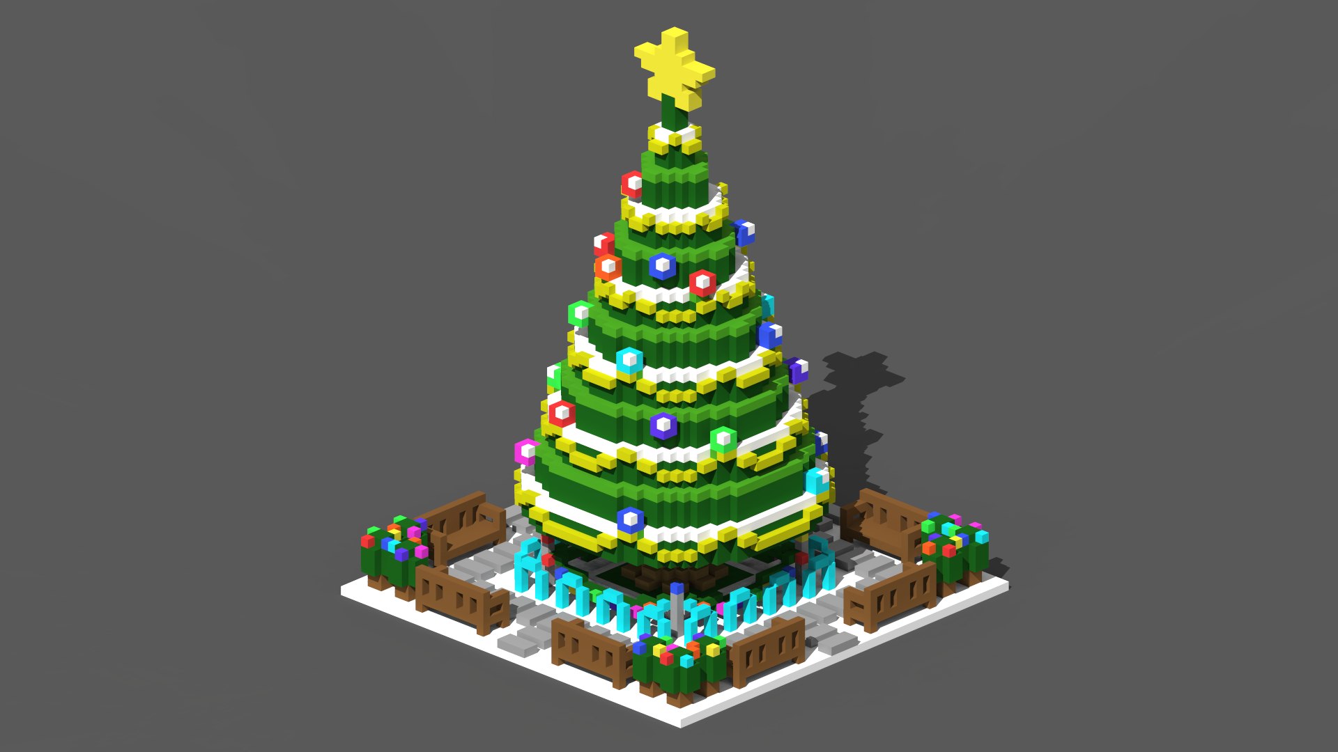 Voxel tree 3D model - TurboSquid 1351176