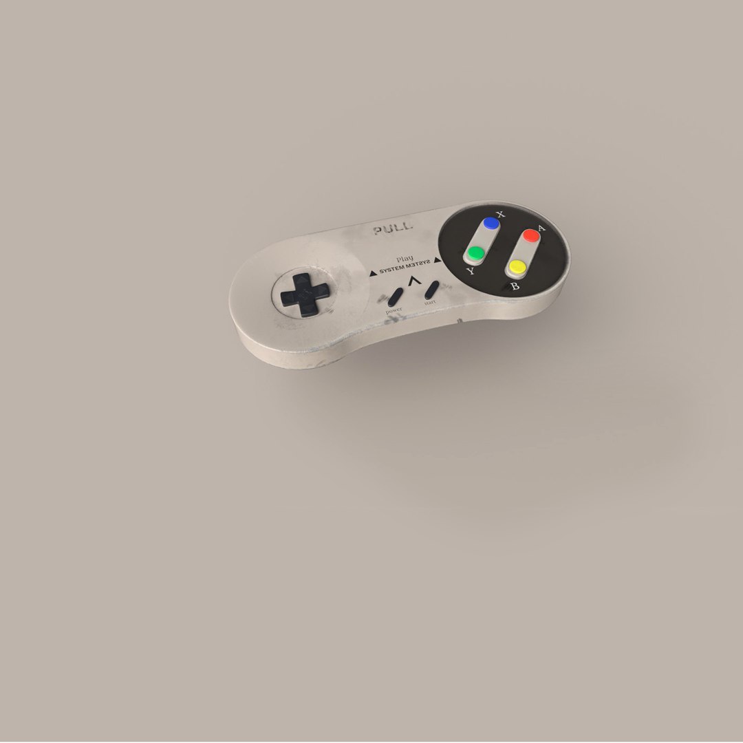 Super Nintendo 3D Model - TurboSquid 1936285
