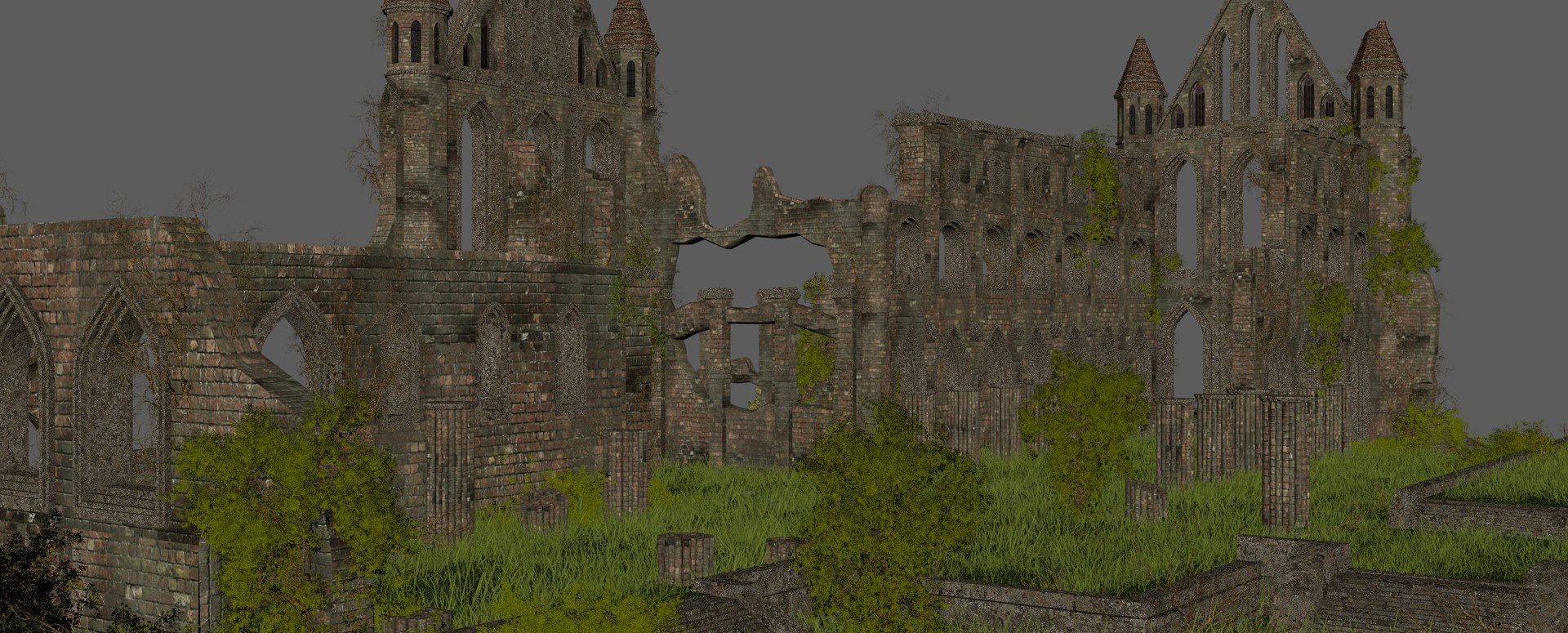 3D Model Whitby Abbey Monastery - TurboSquid 2187025