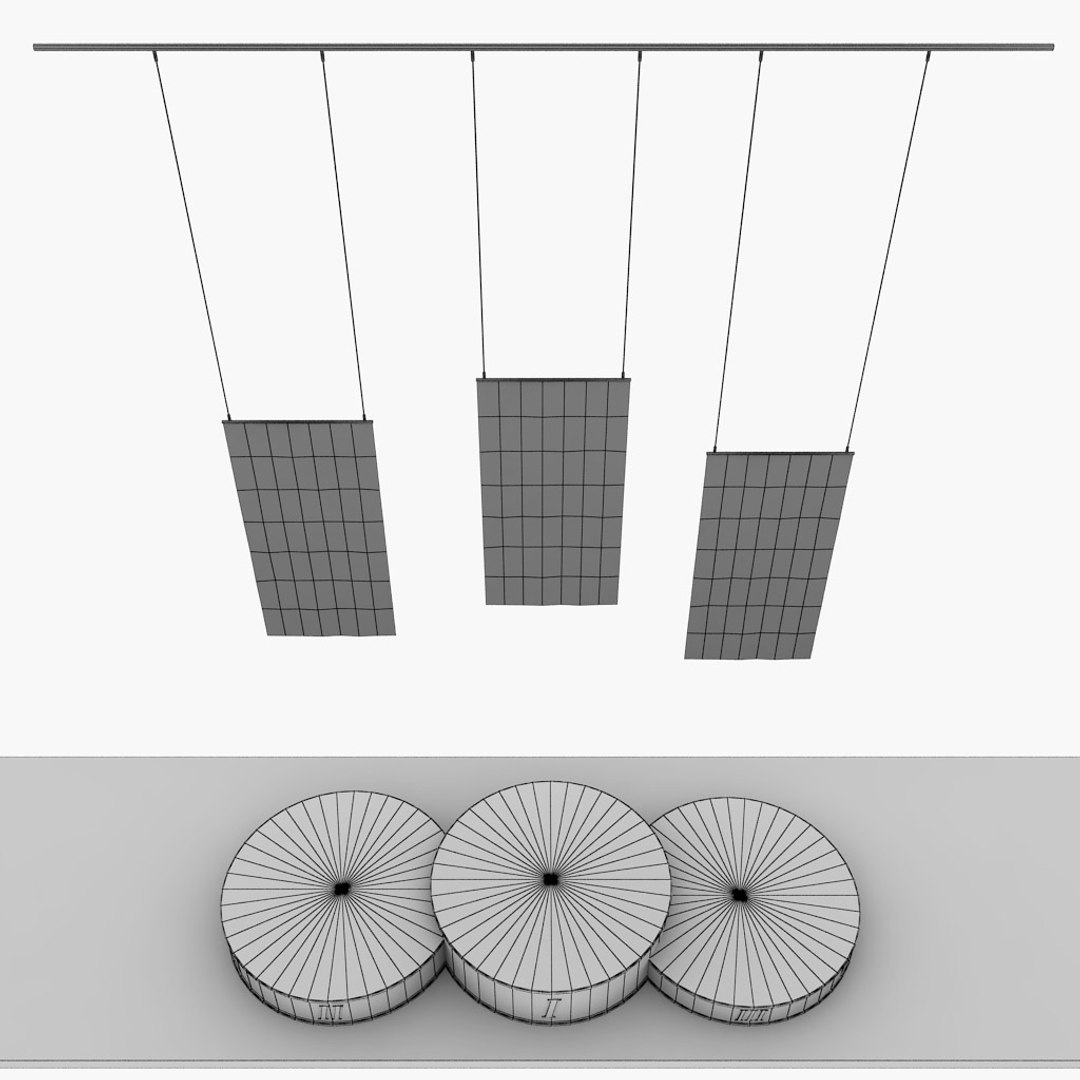 sport podium flags 3d model