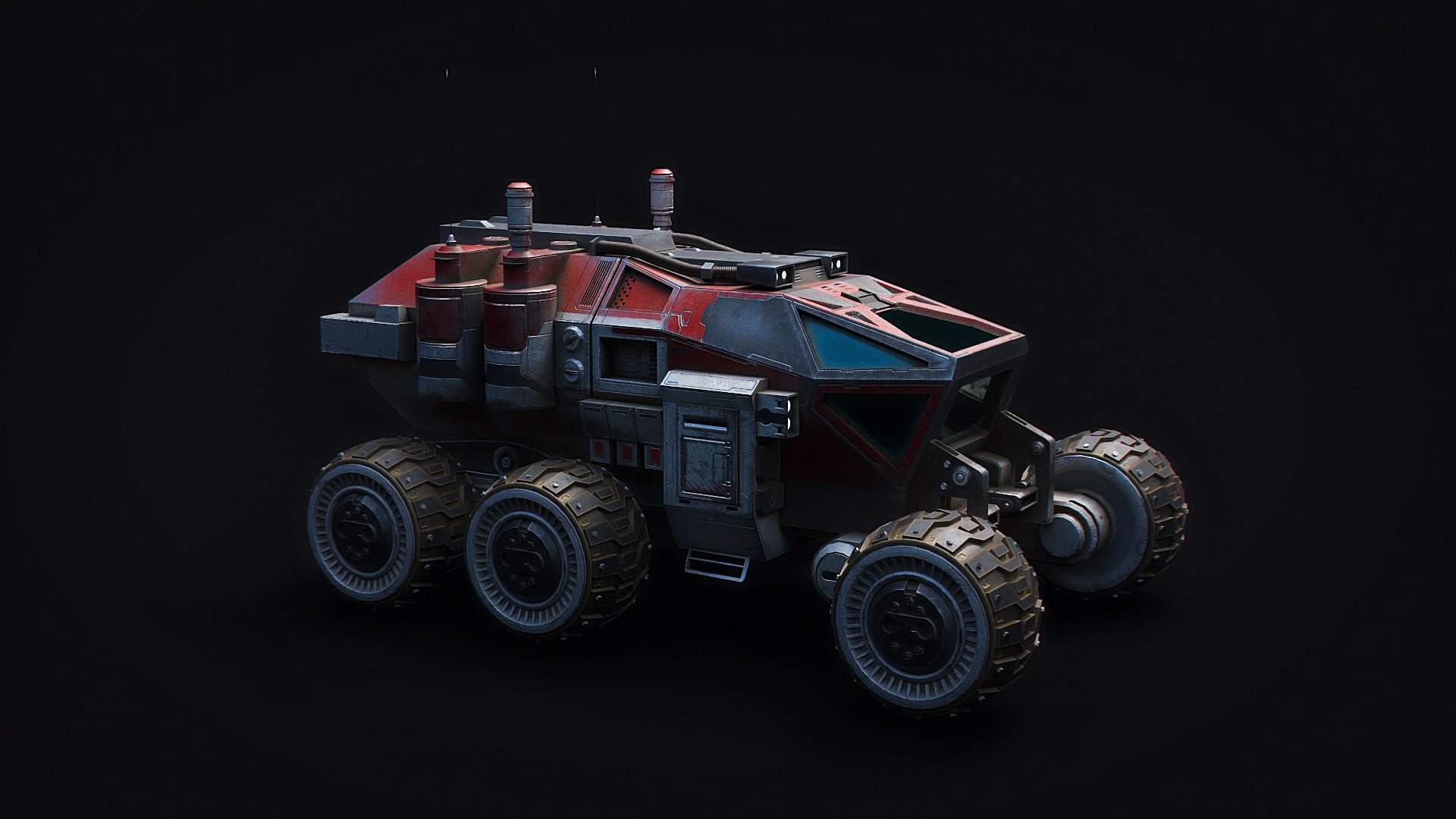 Space Mars Car Vehicle 3D Model - TurboSquid 1639280
