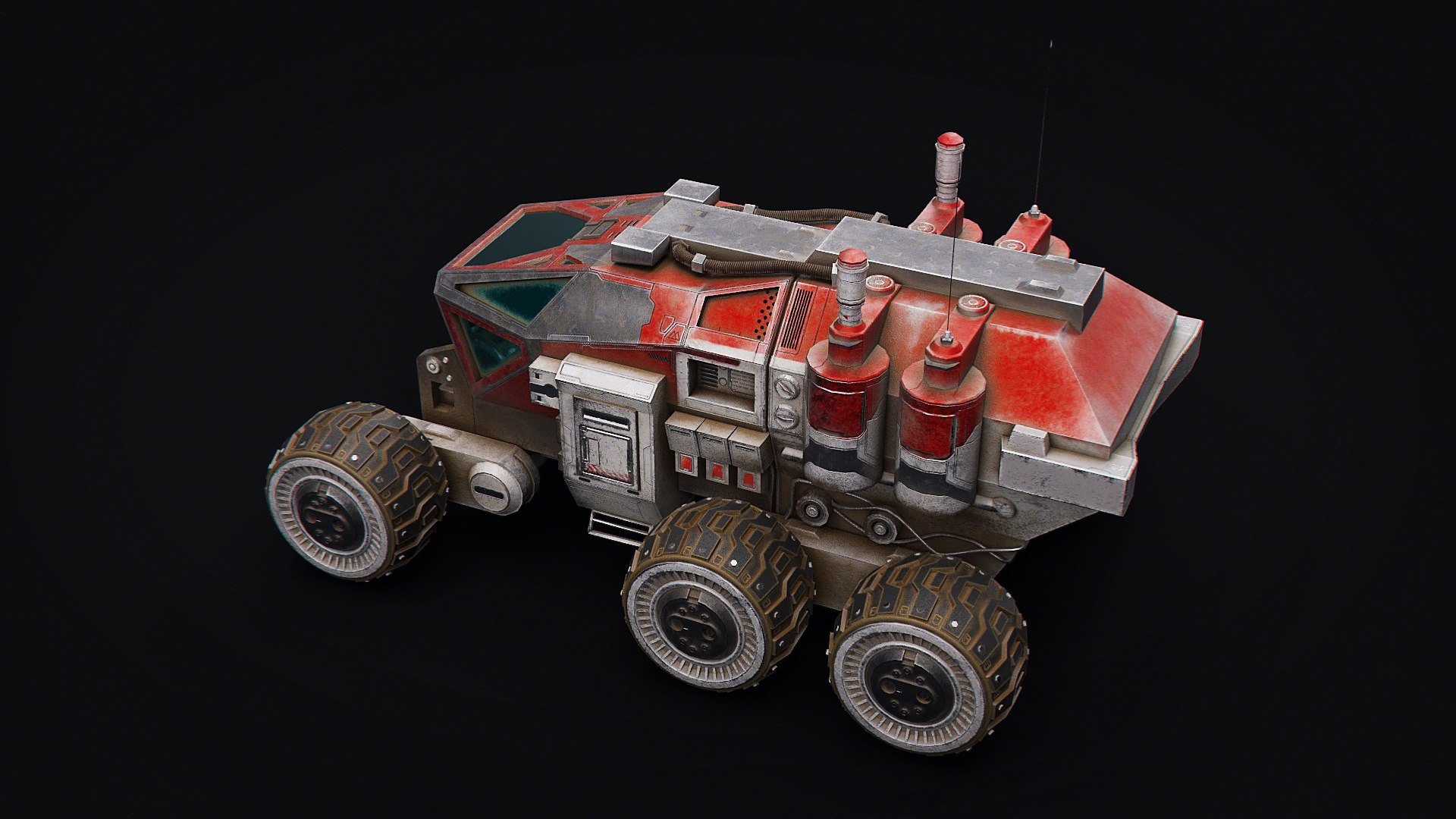 Space Mars Car Vehicle 3D Model - TurboSquid 1639280