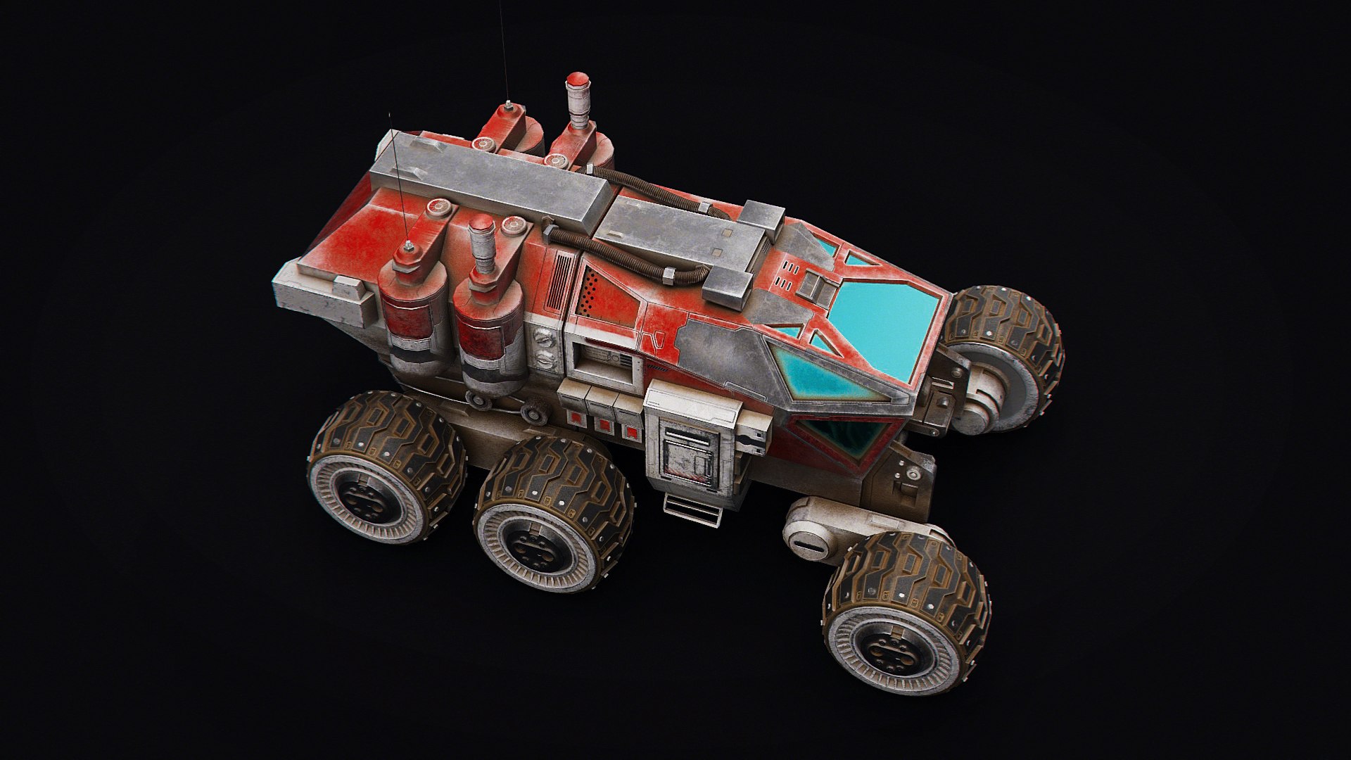 Space Mars Car Vehicle 3D Model - TurboSquid 1639280