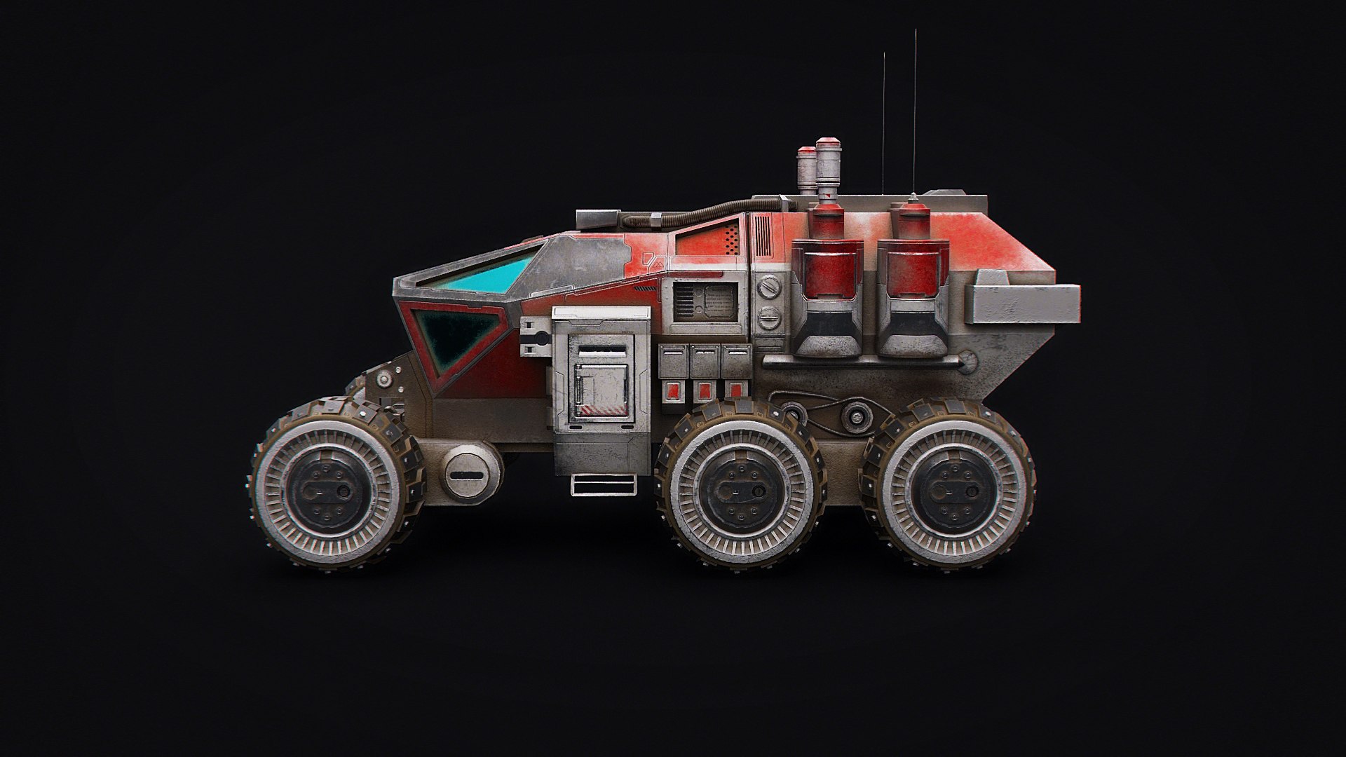 Space Mars Car Vehicle 3D Model - TurboSquid 1639280