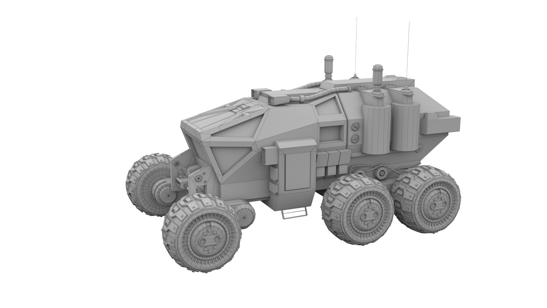 Space Mars Car Vehicle 3D Model - TurboSquid 1639280