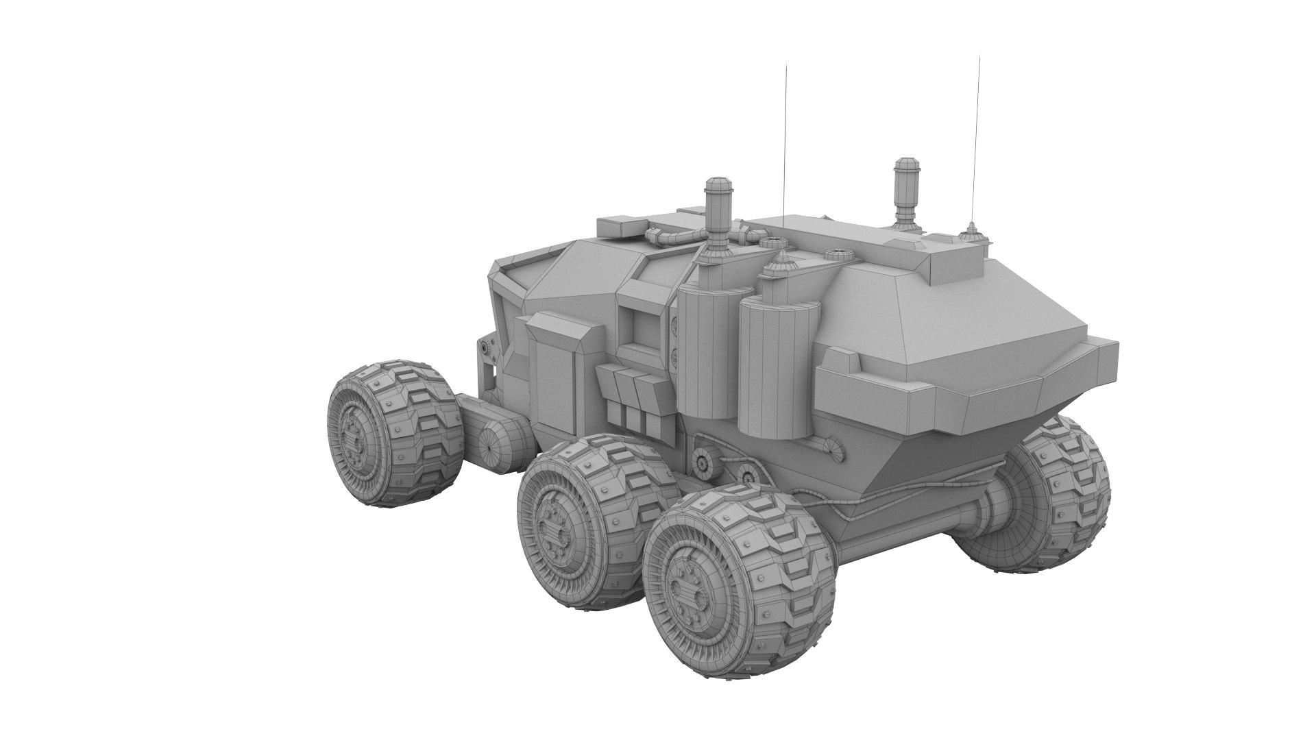 Space Mars Car Vehicle 3D Model - TurboSquid 1639280
