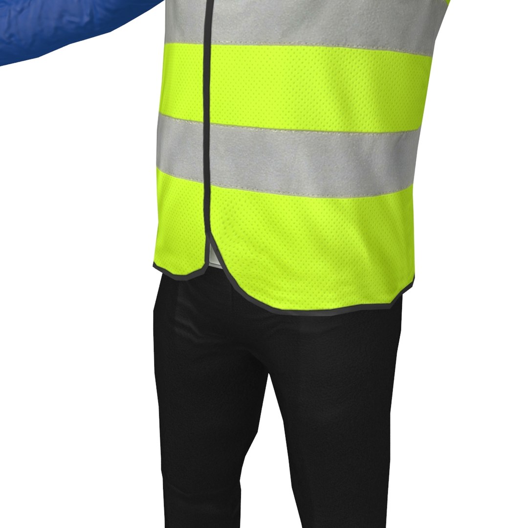 3D rigged steward model - TurboSquid 1306990