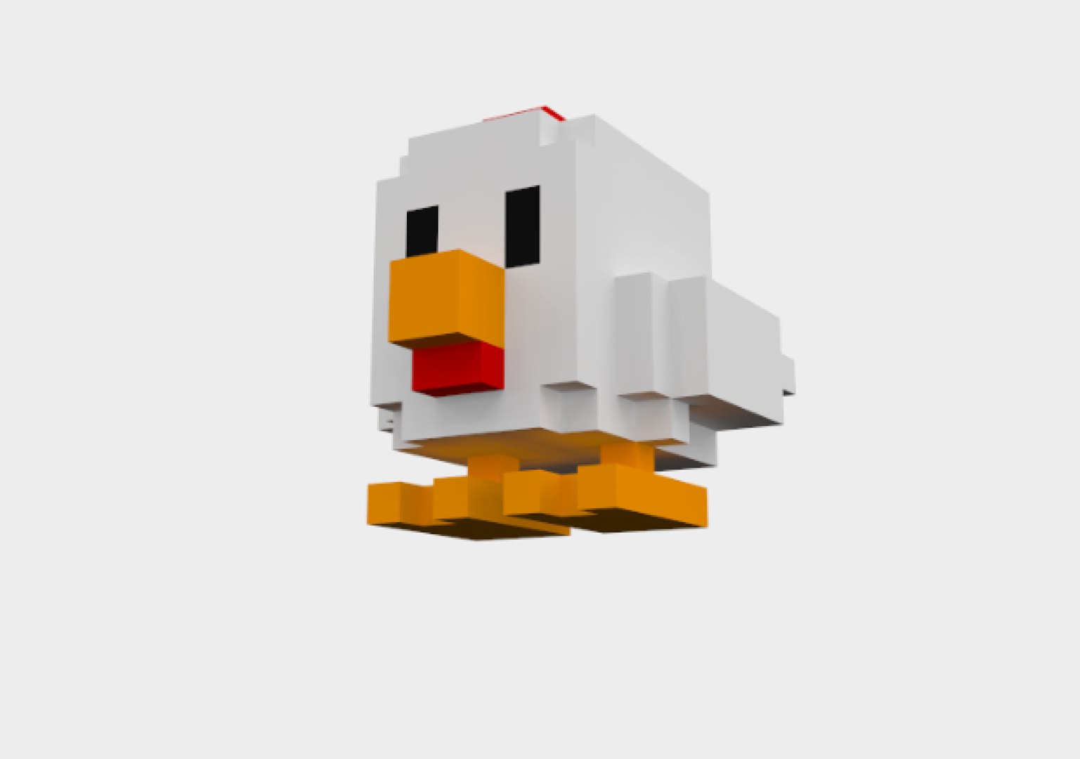 3D Chicken Voxels - TurboSquid 1225286