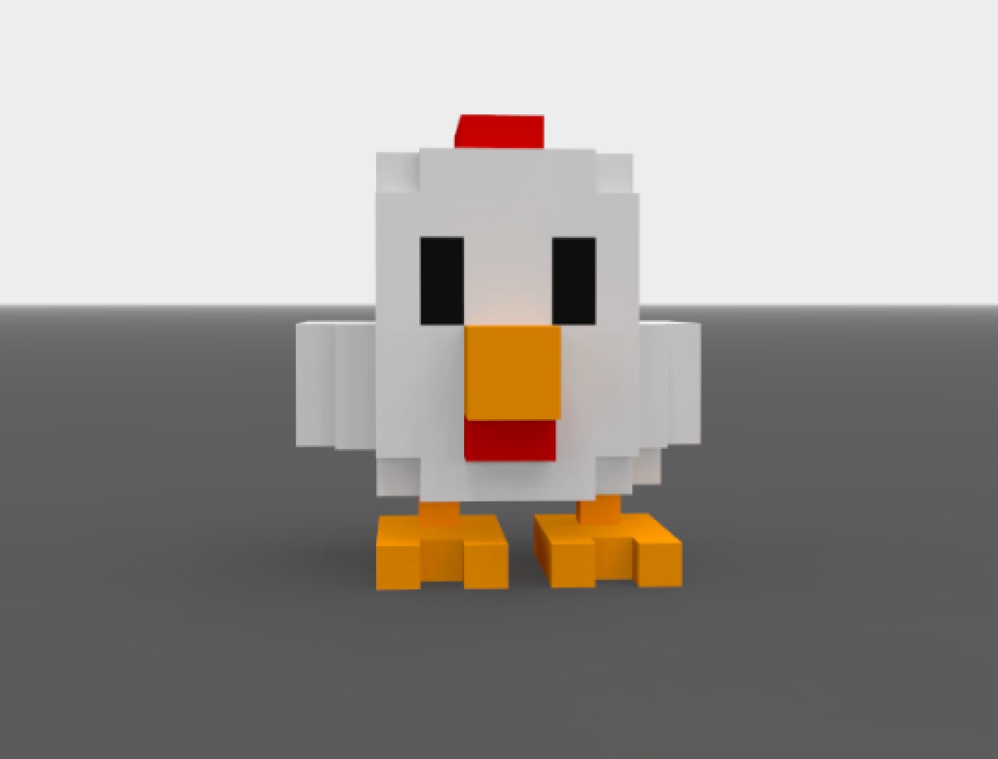 3D Chicken Voxels - TurboSquid 1225286