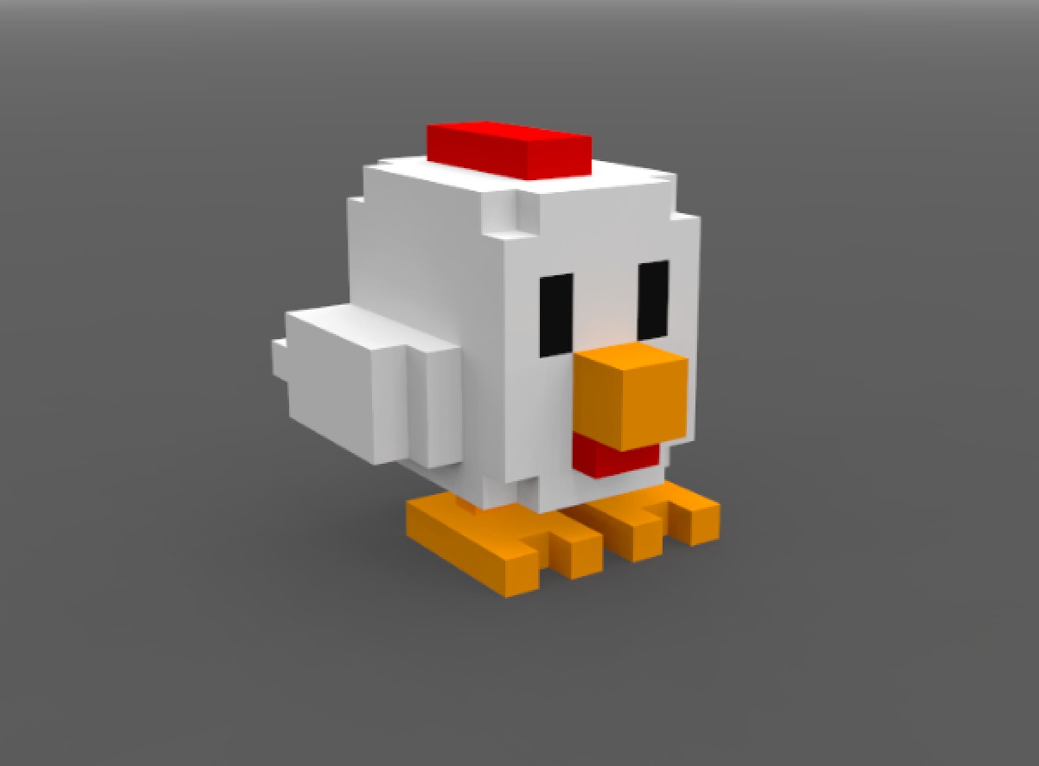 3D Chicken Voxels - TurboSquid 1225286