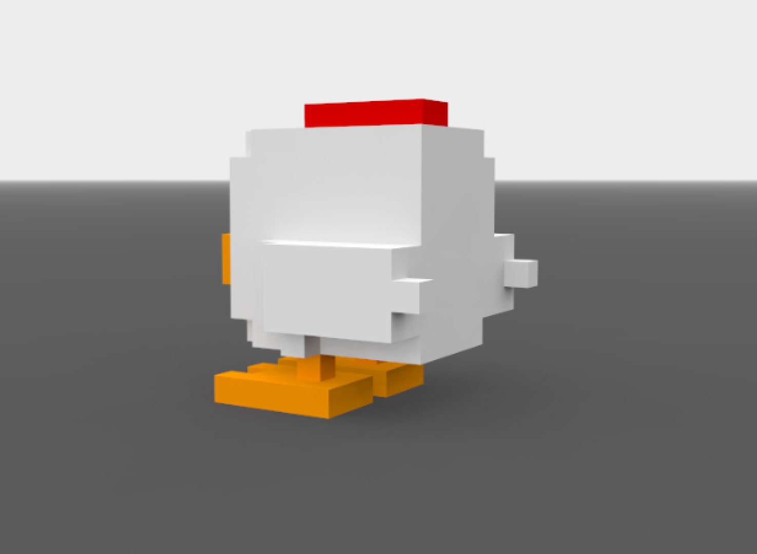 3D Chicken Voxels - TurboSquid 1225286