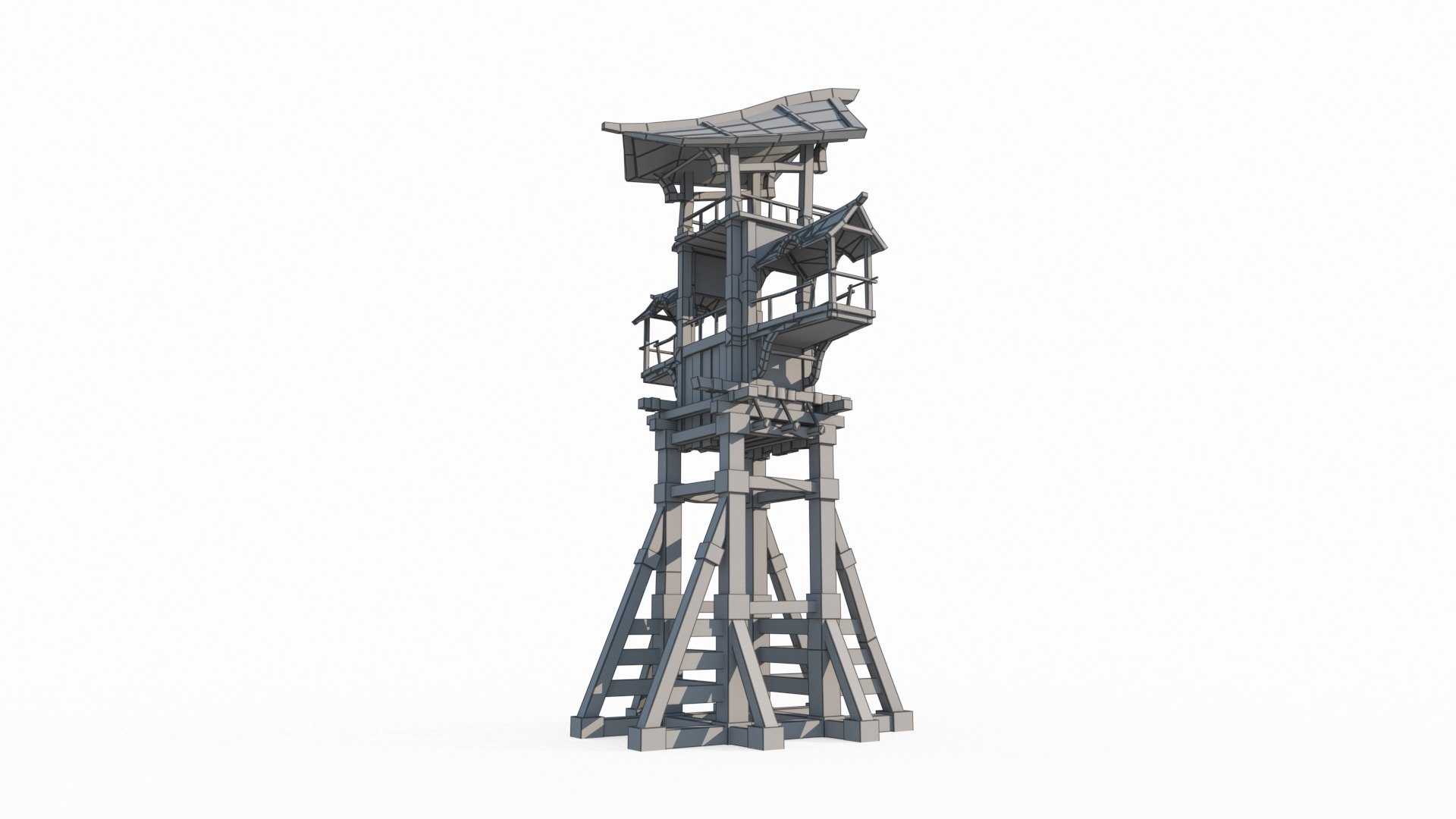 Ancient building defensive guard tower model - TurboSquid 2082645