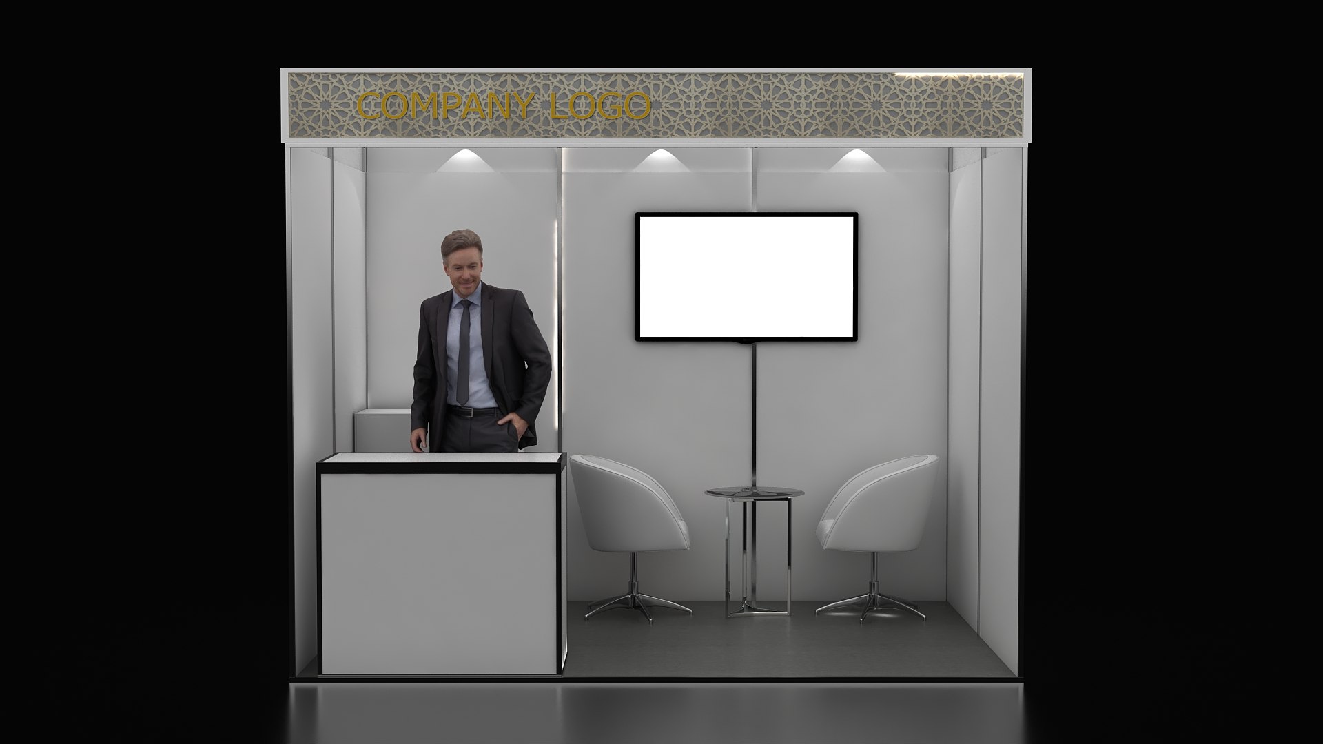 Booth 3x2 M 2016 V 3D - TurboSquid 1863444