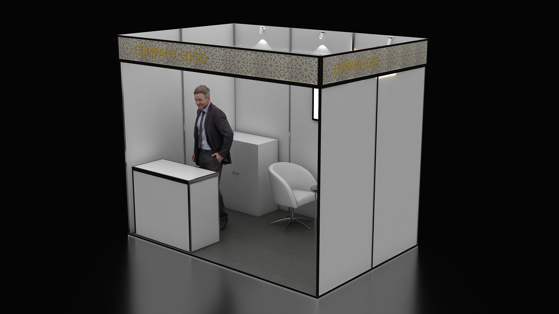 Booth 3x2 M 2016 V 3D - TurboSquid 1863444