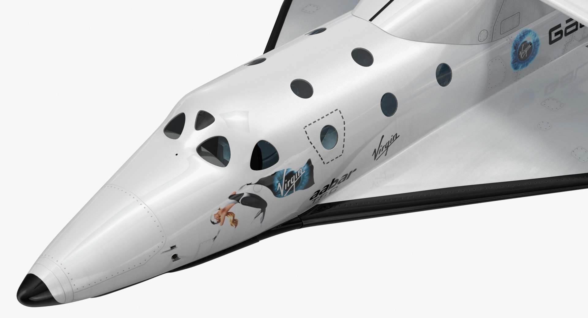 3D virgin galactic spaceshiptwo - TurboSquid 1253442