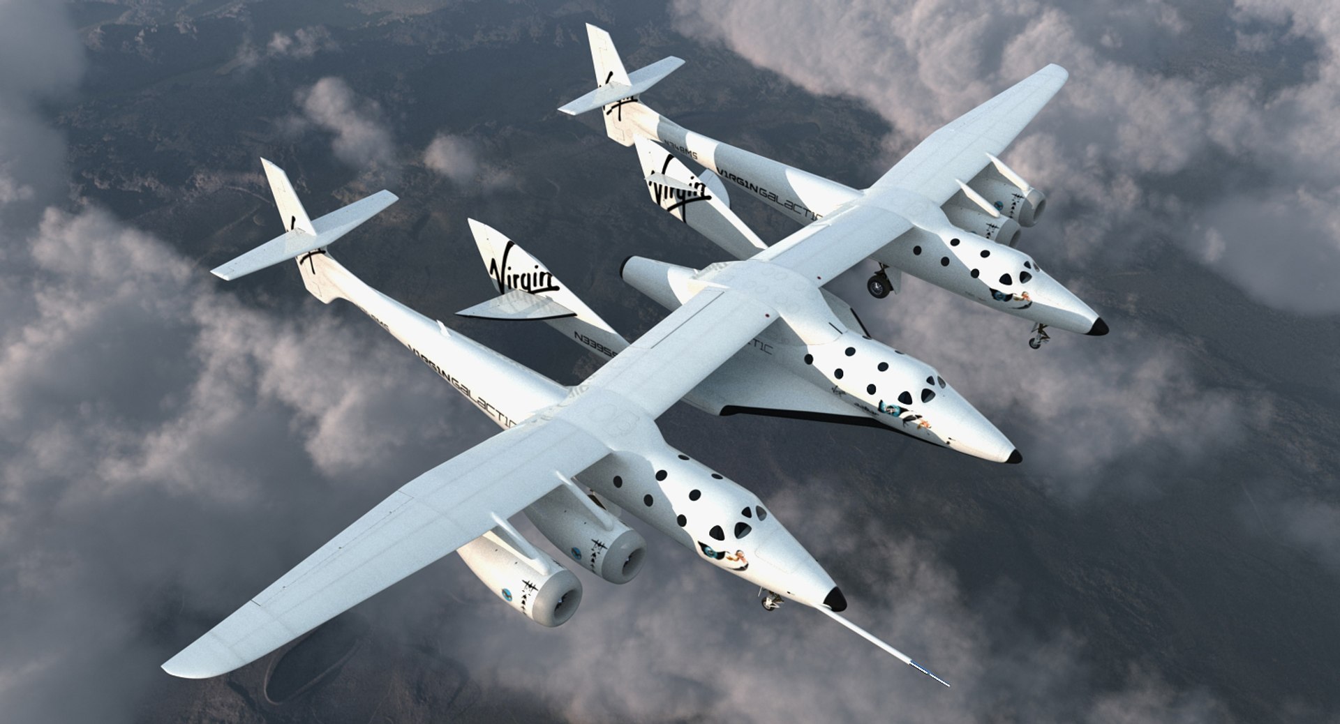 3D virgin galactic spaceshiptwo - TurboSquid 1253442
