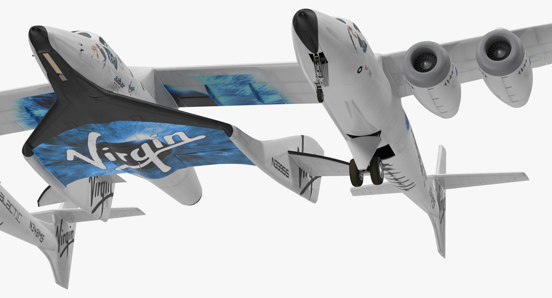 3D virgin galactic spaceshiptwo - TurboSquid 1253442