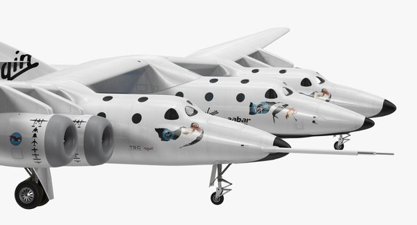 3D virgin galactic spaceshiptwo - TurboSquid 1253442