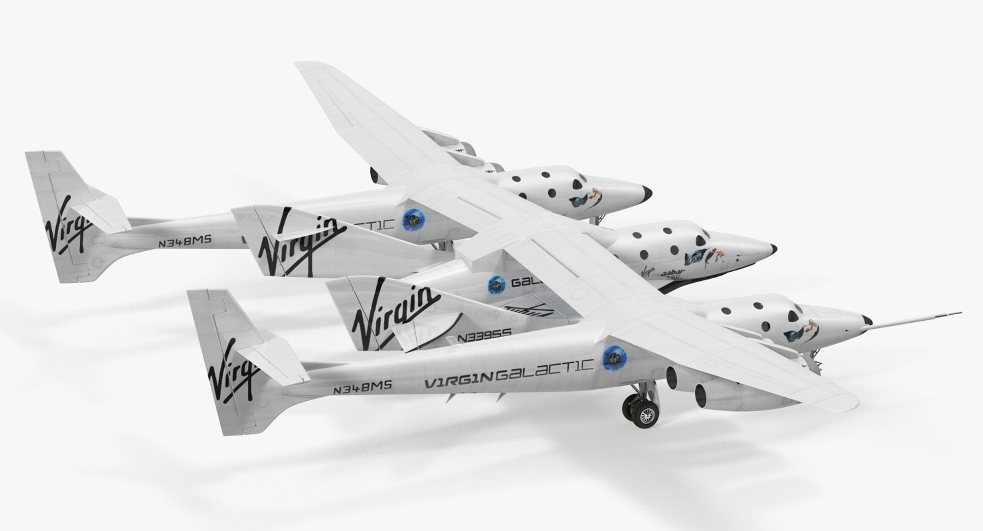 3D virgin galactic spaceshiptwo - TurboSquid 1253442