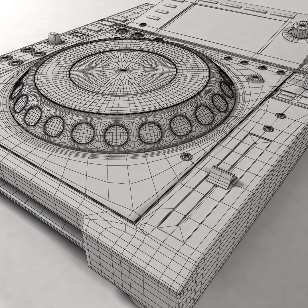 Pioneer Cdj 2000 Turntable 3d Model