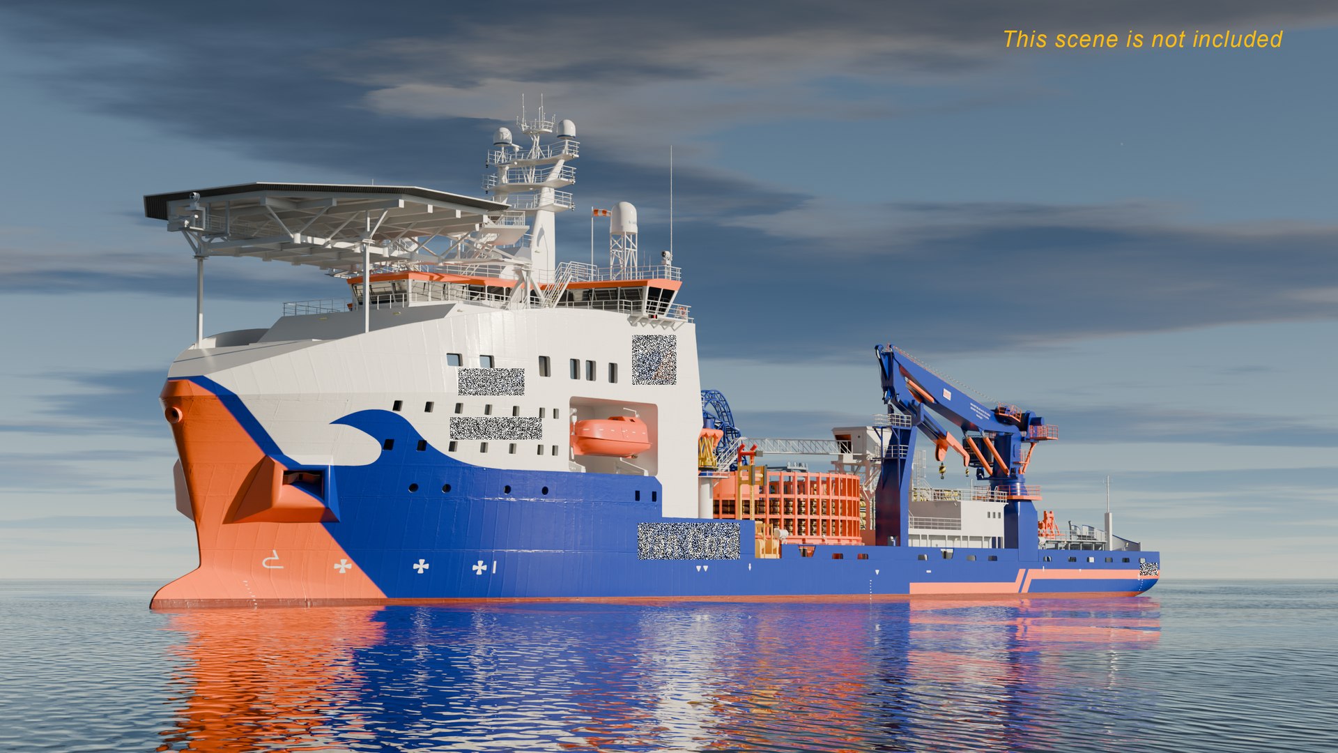 Cable Laying Vessel 3D Model - TurboSquid 2309463
