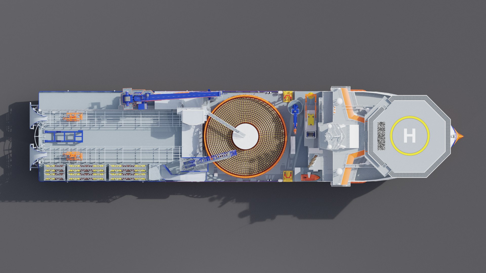 Cable Laying Vessel 3D Model - TurboSquid 2309463