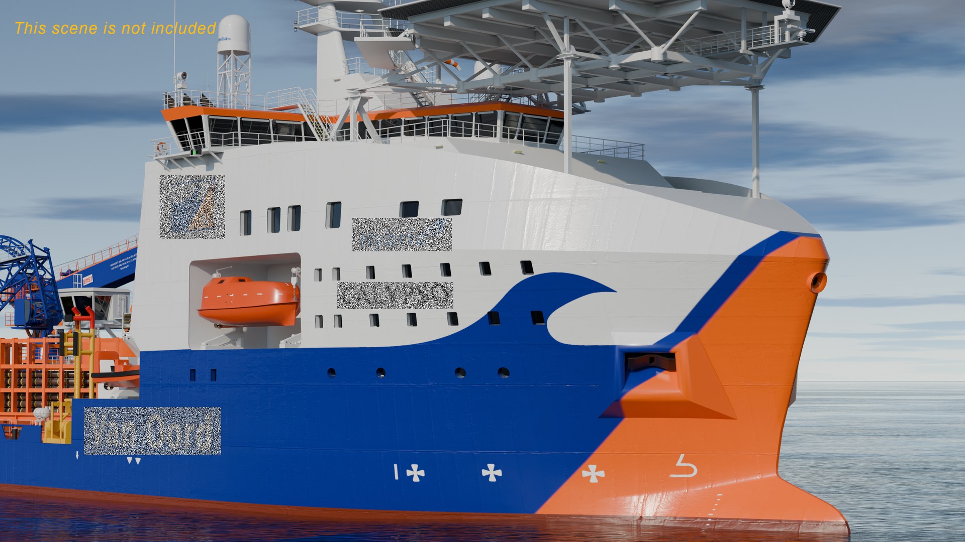 Cable Laying Vessel 3D Model - TurboSquid 2309463