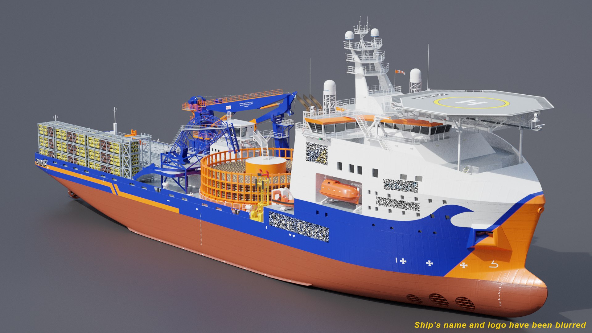 Cable Laying Vessel 3D Model - TurboSquid 2309463