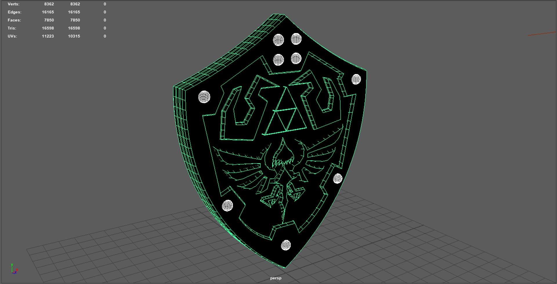 Hyrule Shield 3D Model - TurboSquid 1633719