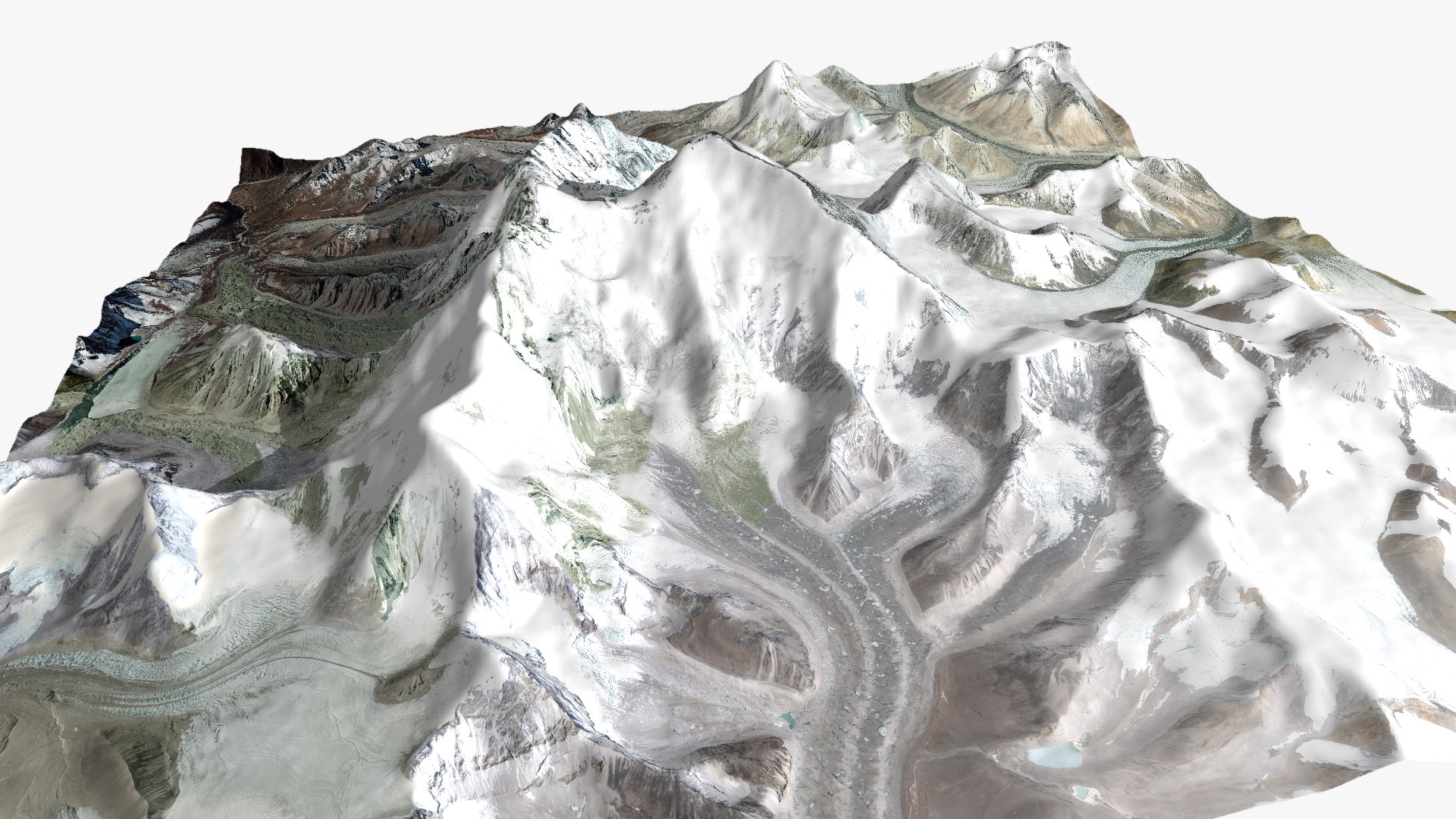 3D 3 Highest Mountains Model - TurboSquid 2030362