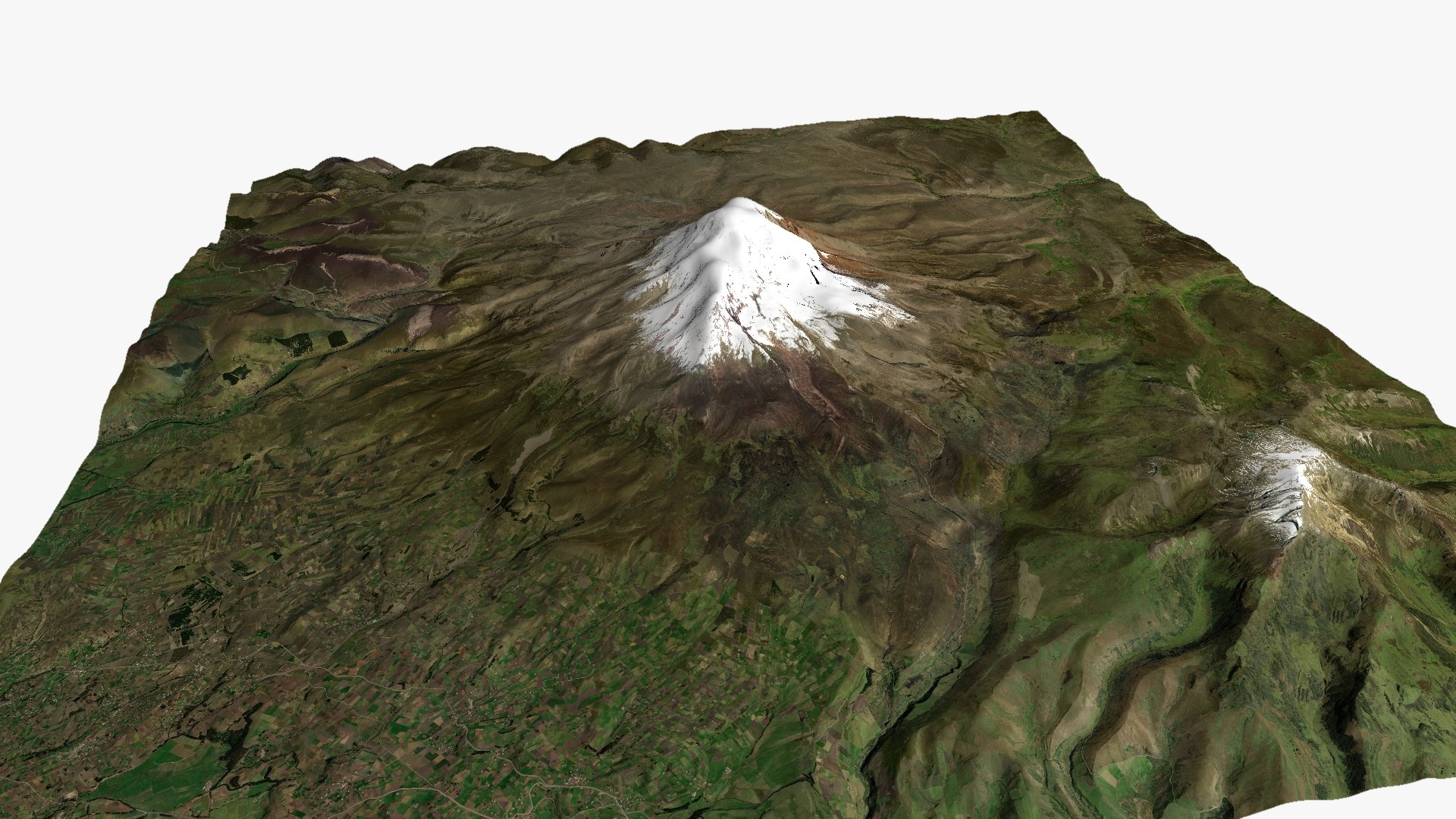 3D 3 Highest Mountains model - TurboSquid 2030362