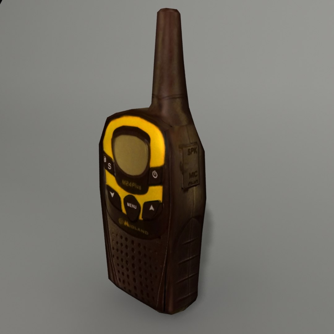 walkie-talkie modeled 3d model