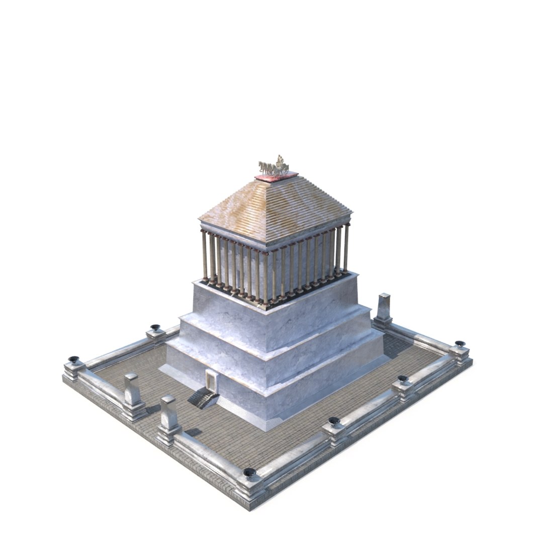 Mausoleum Halicarnassus 3D Model - TurboSquid 1306219