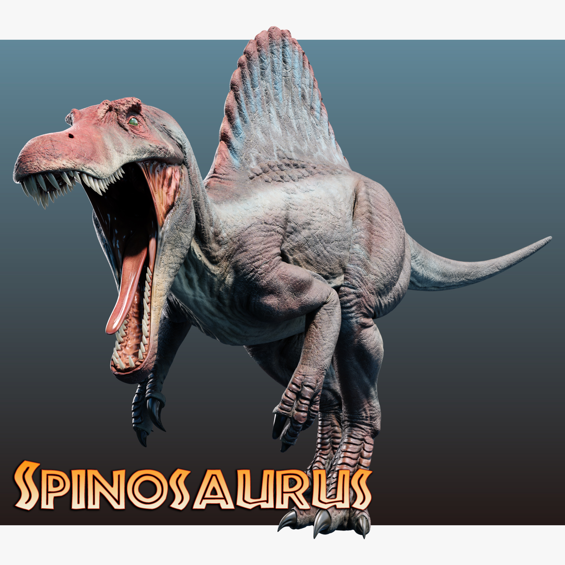 Spinosaurus rigged animation 3D model - TurboSquid 1305963