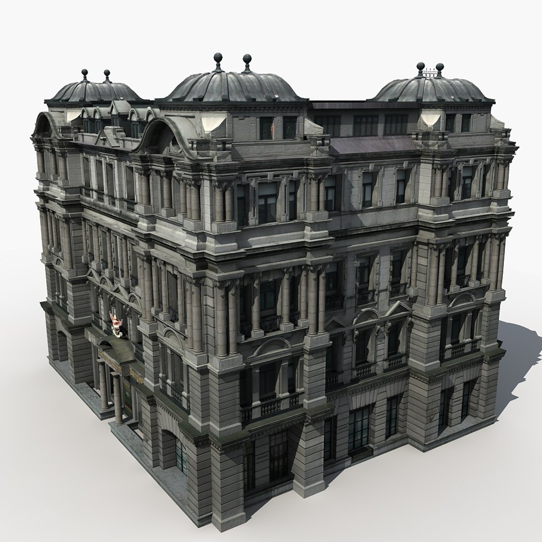 3D European Building - TurboSquid 1515114