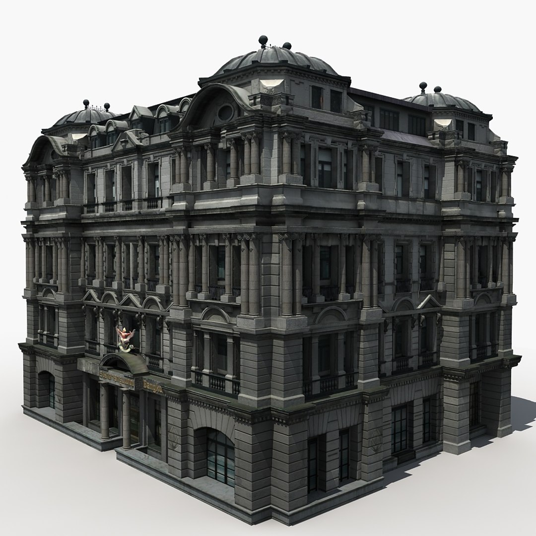 3D European Building - TurboSquid 1515114