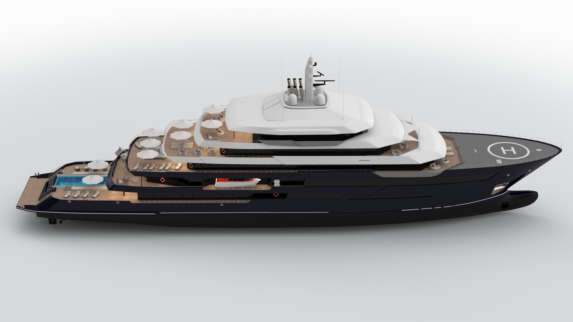 Noel Superyacht Model - TurboSquid 2326913