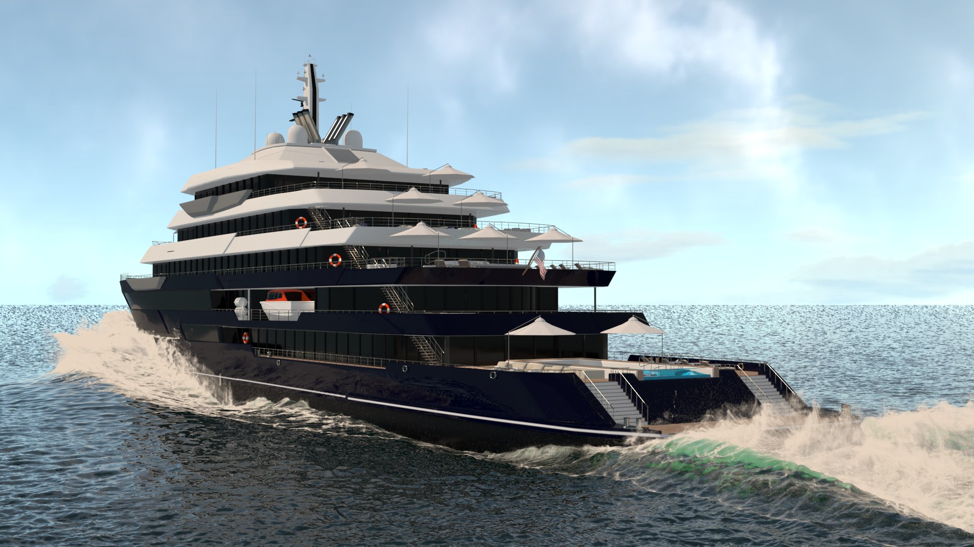Noel Superyacht Model - TurboSquid 2326913