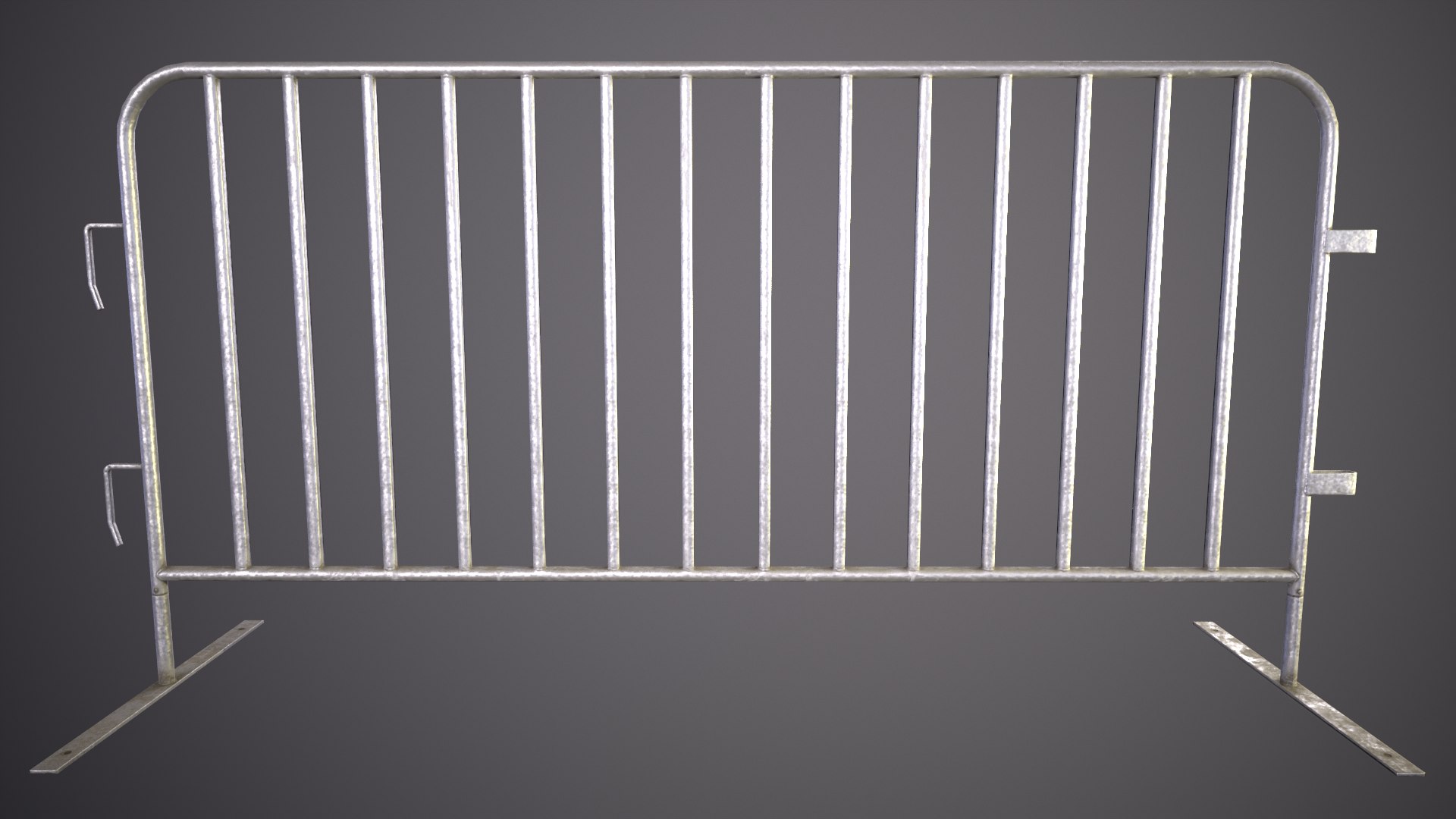 Metall Crowd Control Barrier 3D Model - TurboSquid 2049914