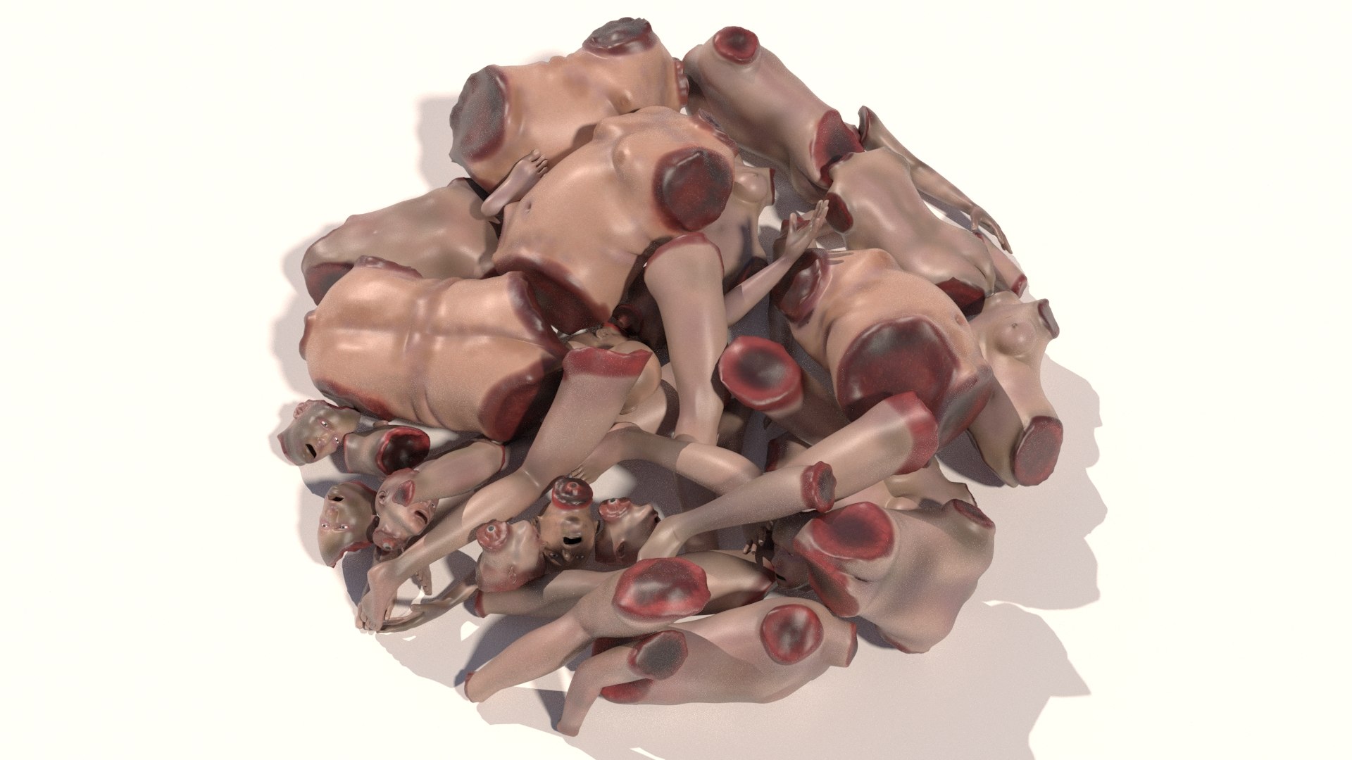 Big Corpse Body Parts Pile 3D - TurboSquid 2098970