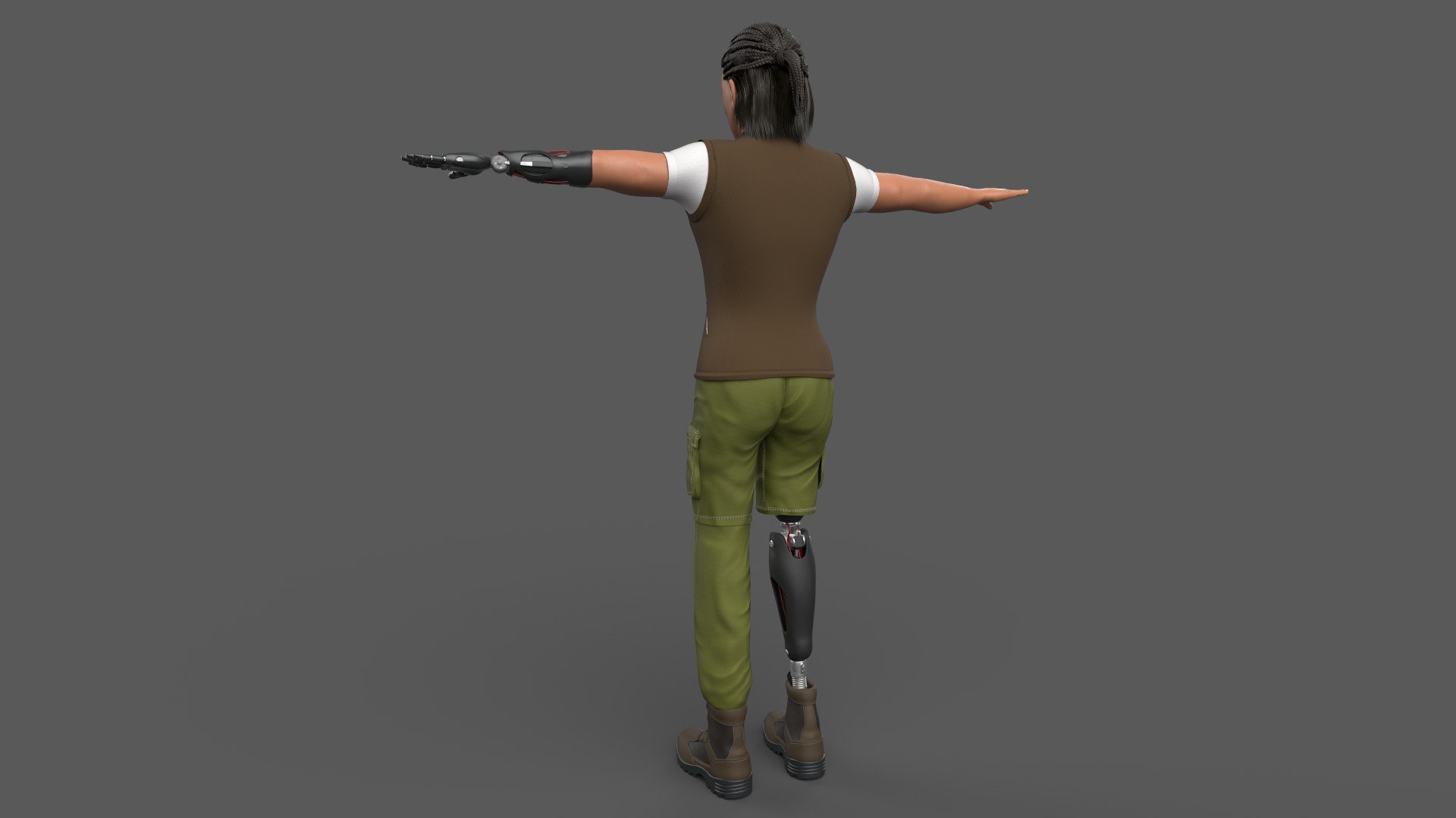 Semi-Realistic Fighter Character Without Rig 3D Model - TurboSquid 2300156